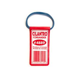 #12 Generic CANADA Cilantro Blue Rubber Band Tag